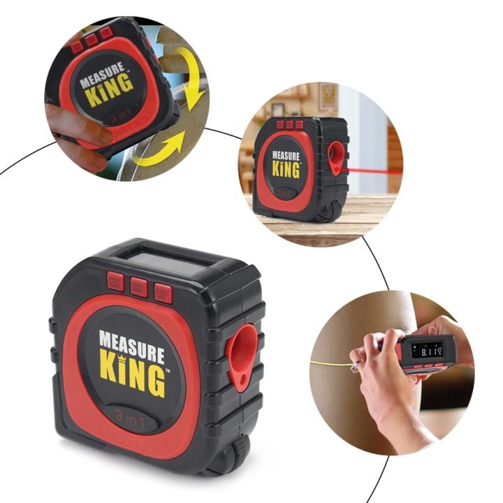 3-in-1 High Accuracy Laser Digital Tape Measure Measuring Tool - Dr ...